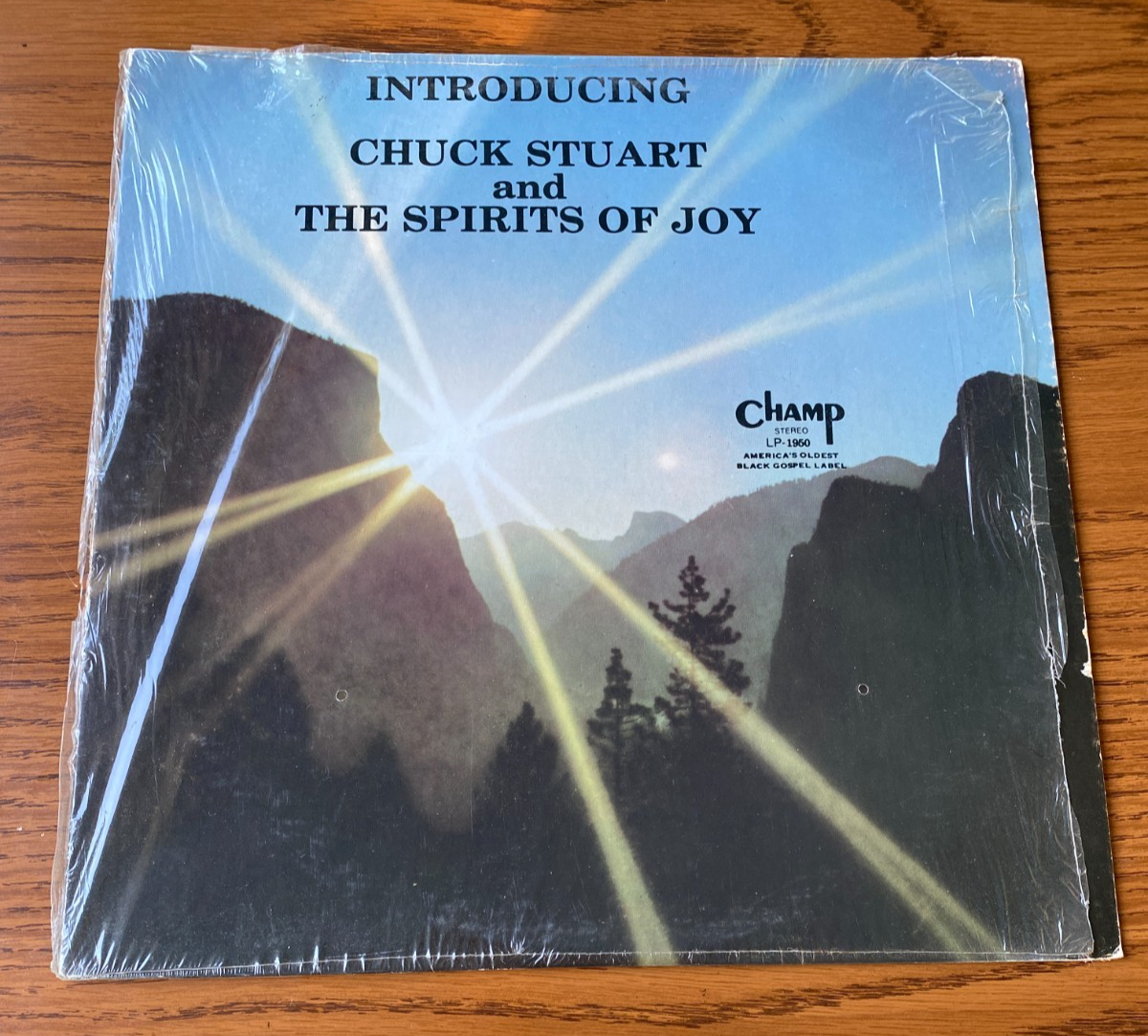 Introducing Chuck Stuart and the Spirits of Joy LP Record Champ Records ...