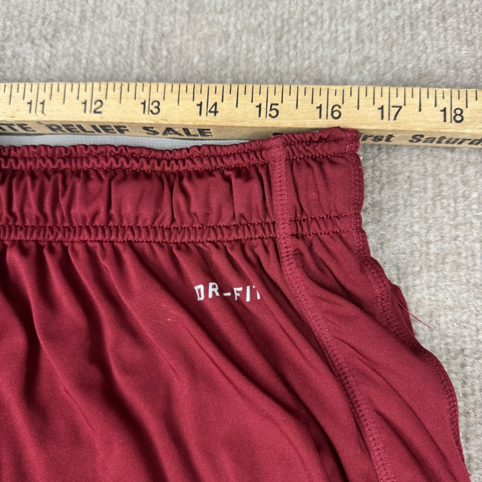 Washington Redskins Shorts Mens XL Burgundy NFL Football Nike Dri Fit ...