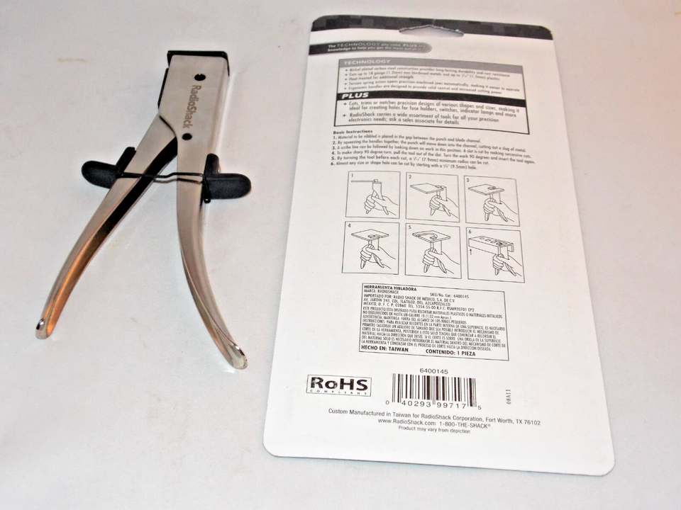 Radio Shack HT 204 Nibbling Tool | nibbler metal cutter | sheet metal ...
