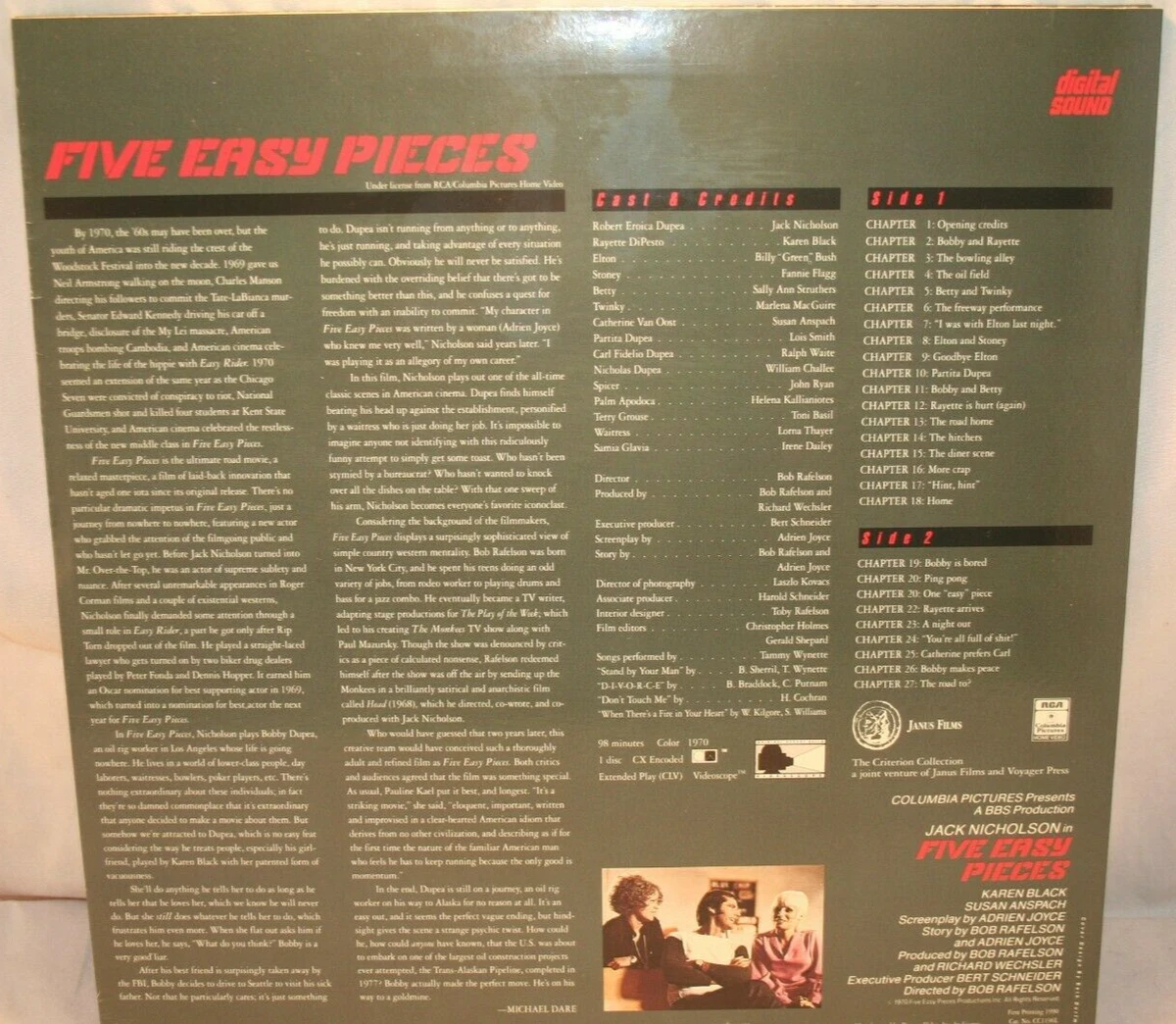 Five Easy Pieces Cast