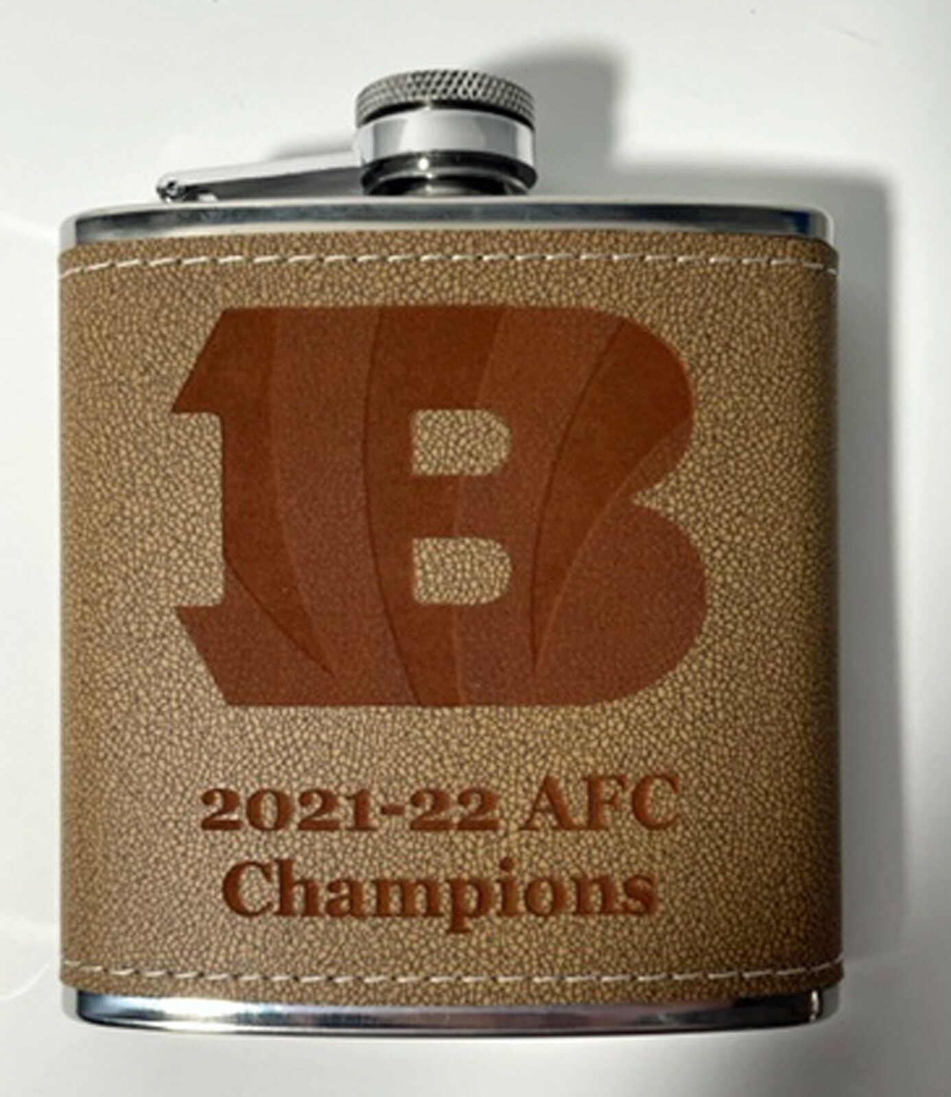 Cincinnati Bengals 2021-22 AFC Champions 6 oz flask with optional gift ...