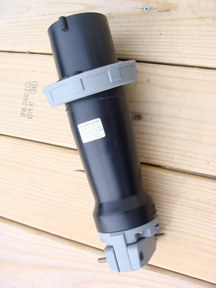 NEW HUBBELL 5100P5W watertight plug pin & sleeve 100 amp 600VAC 4 pole ...