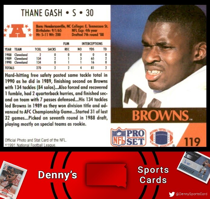 1991 Pro Set - #119 Thane Gash for sale online | eBay