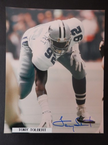 Tony Tolbert Autographed 8" X 10" Photograph | eBay