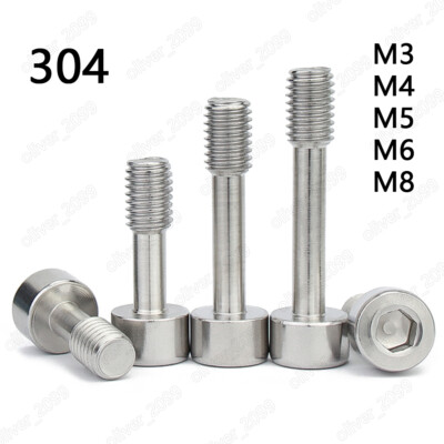 304 Stainless Steel Hex Socket Bolts Cap Head Screws With Waisted Shank ...