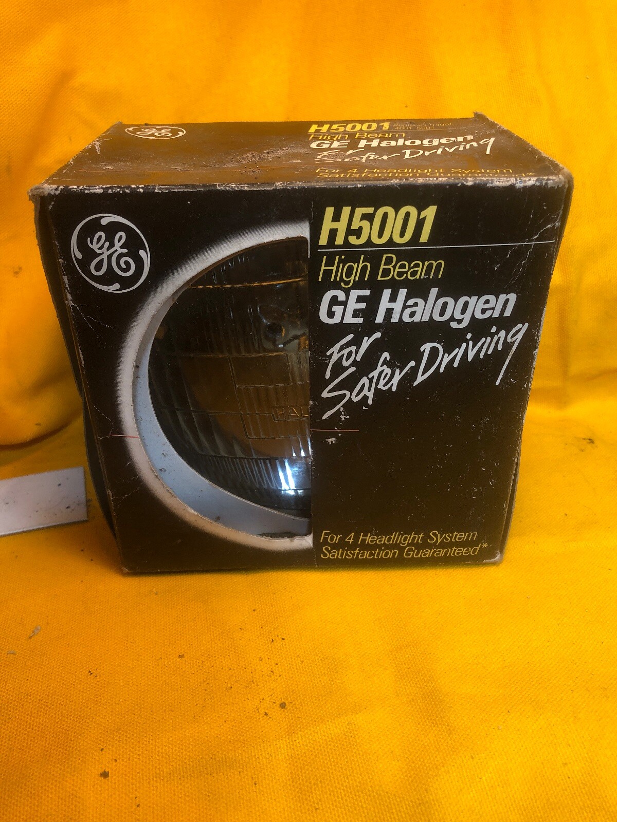 H5001 Hi Beam 5.75 Round Headlight Halogen Bulb 12V Car-Bike vintage GE ...