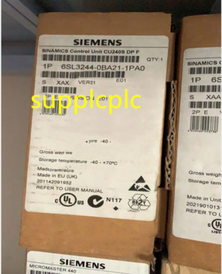 6SL3244-0BA21-1PA0 Original Siemens G120 Control Unit CU240S DP-F New ...