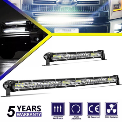 10" 20" inch Slim LED Work Light Bar Spot Flood Combo Lamp SUV ATV ...