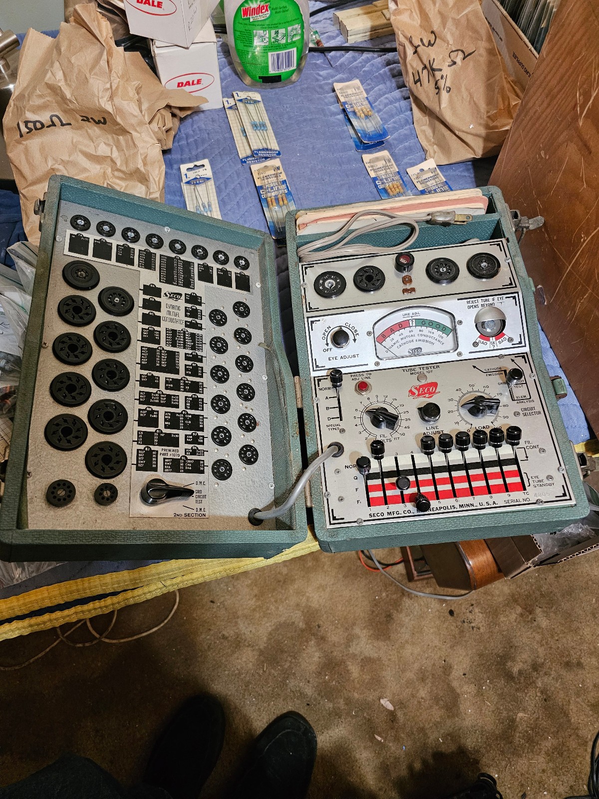 SECO Model 107 Tube Tester With Tube Chart | eBay