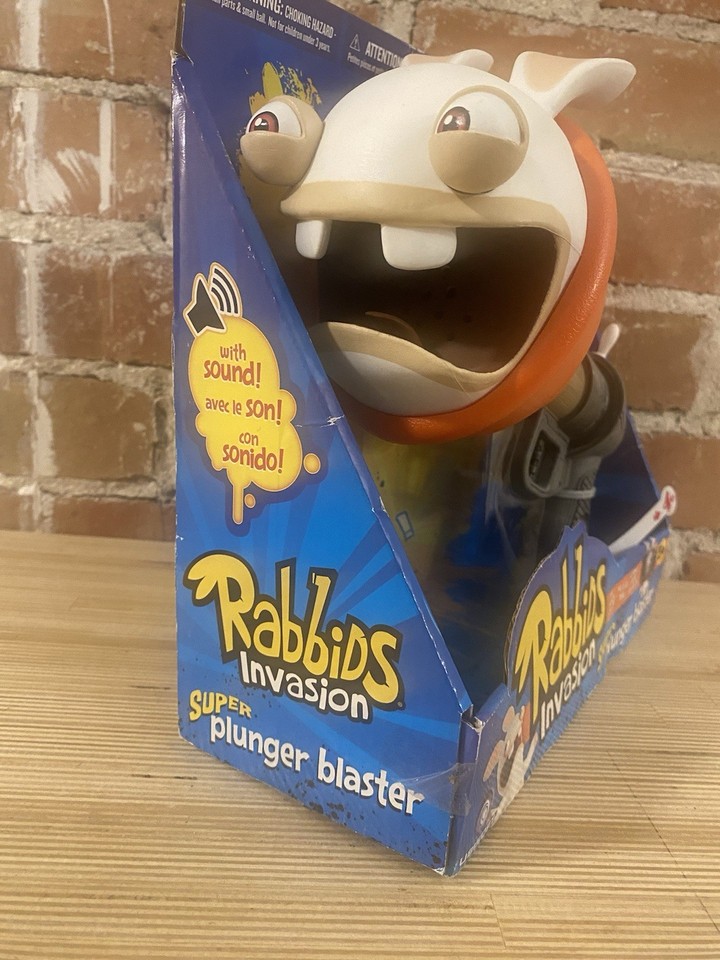 Rabbids Invasion Plunger Blaster Sound Gun 2014 New In Box Nickelodeon ...