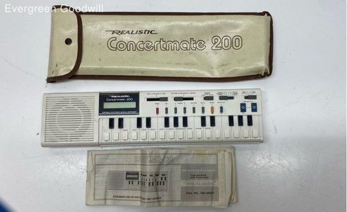Vintage Realistic Concertmate 200 Portable Electronic Music Instrument ...