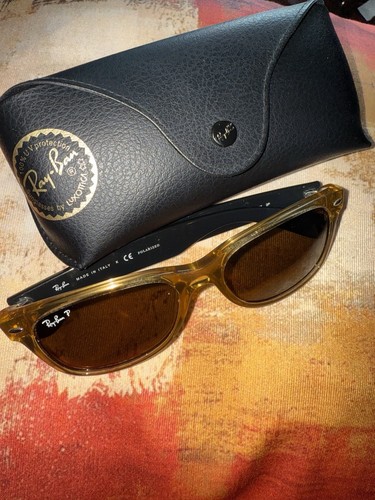 $231 Ray Ban New Wayfarer RB2132 945/57 55018 Sunglasses/Frames (Italy ...