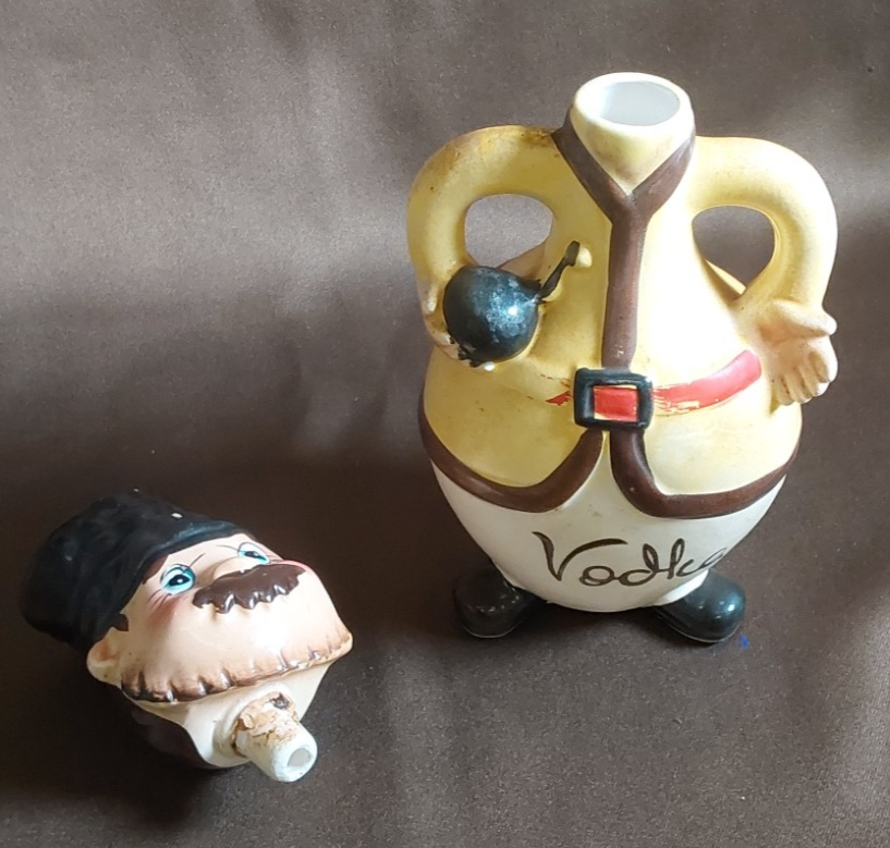 Davar Russian Man Vodka Decanters Made In Japan 50-60's | eBay