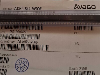 ACPL-844-W00E = A844 DIP || AVAGO || Dip16 || OPTO 4-CH Transistor 3 ...
