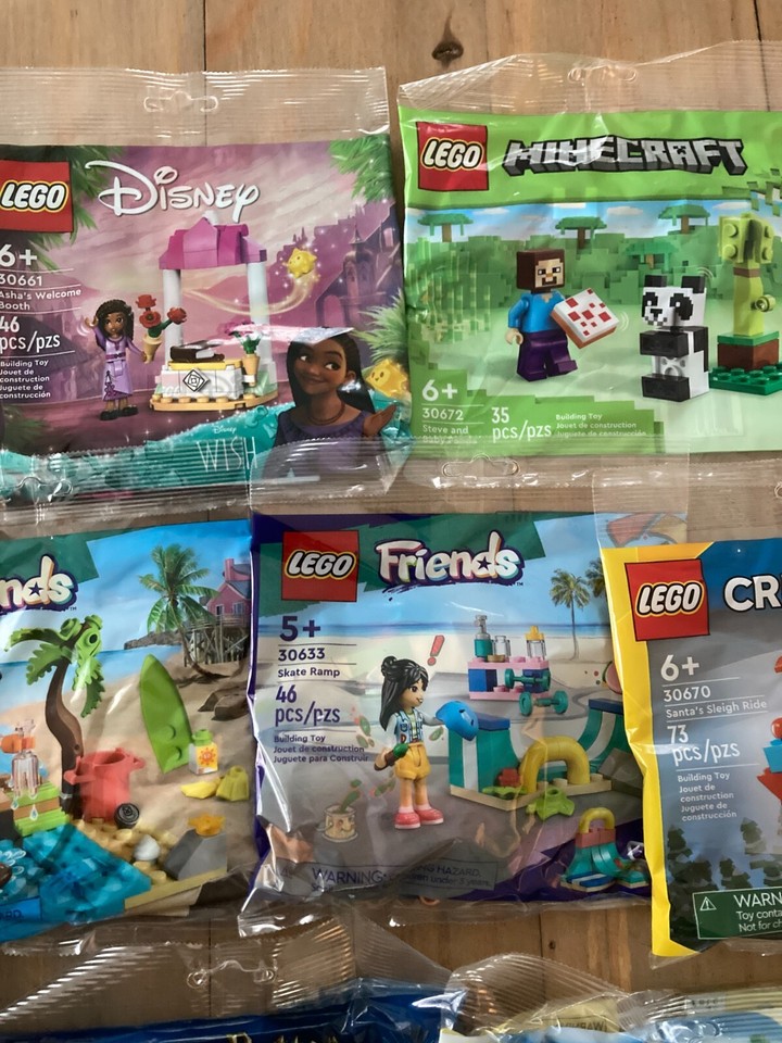 Lot of 10 LEGO Polybag Sets - Disney, Fiends, Minecraft, Harry Potter ...