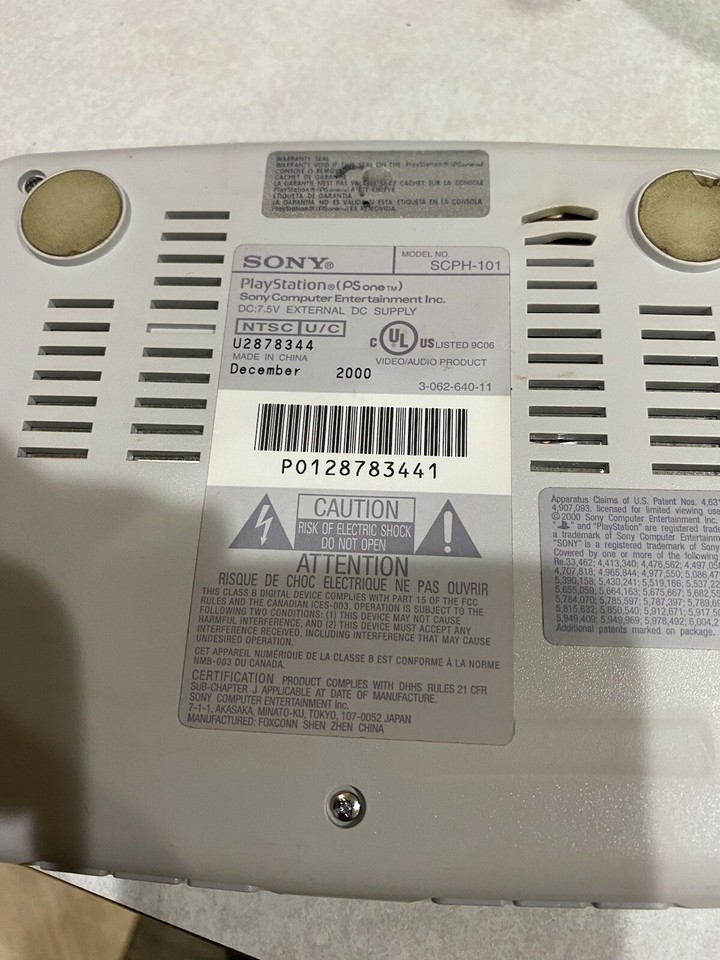 Sony Playstation PS One Video Game Console (SCPH-101) Tested Works READ ...