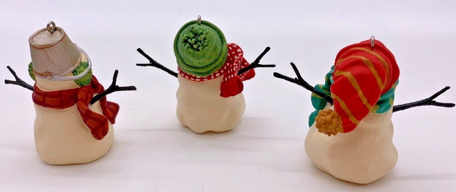 3 VTG 1999 Hallmark Snowman Christmas Keepsake Ornaments by Jan Karon ...