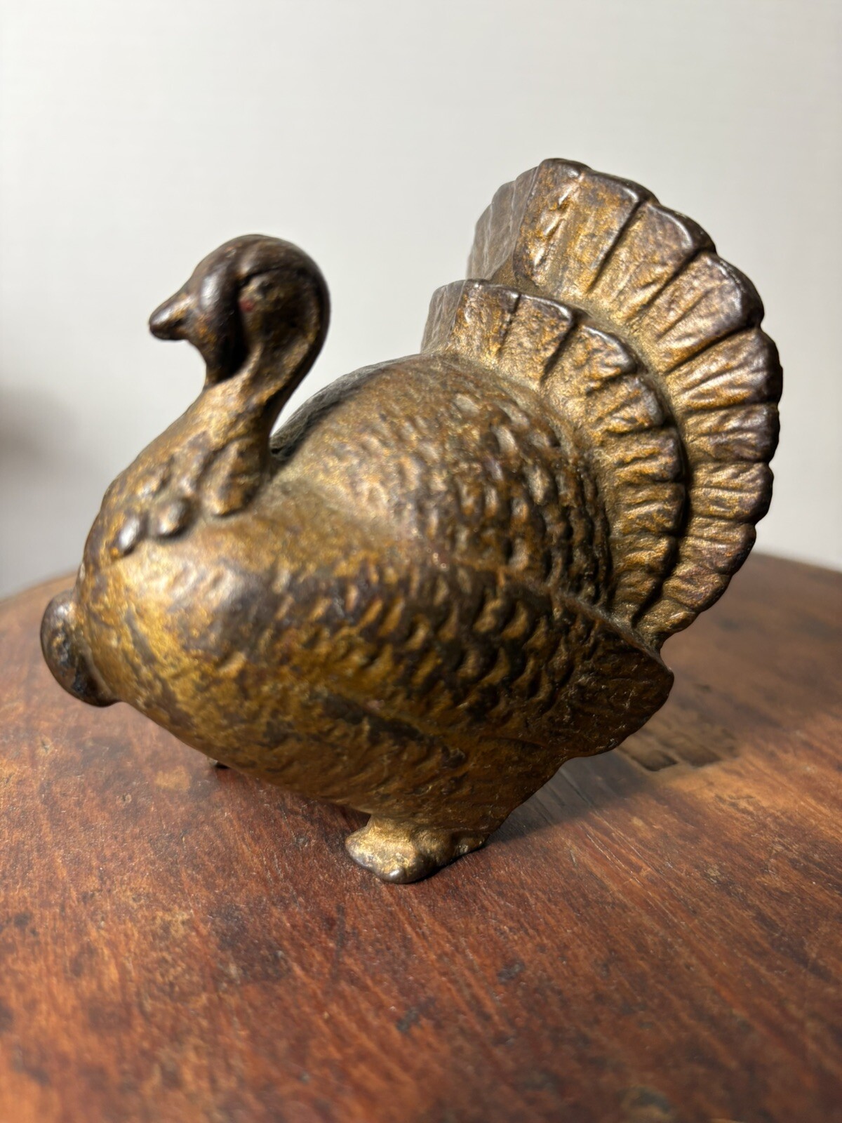 THANKSGIVING TURKEY PENNY BANK, CAST IRON, VINTAGE | eBay