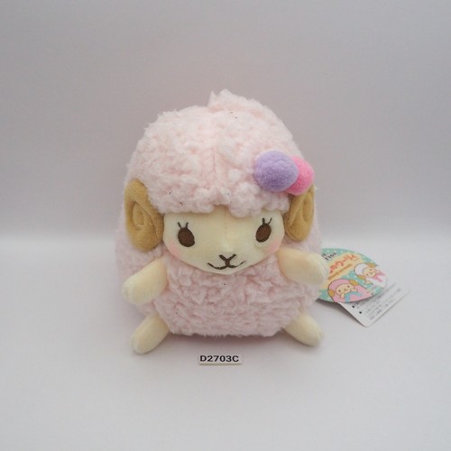Hitsuji no Wooly Sheep D2703C Amuse Pink TAG 6" Plush Stuffed Toy Doll ...