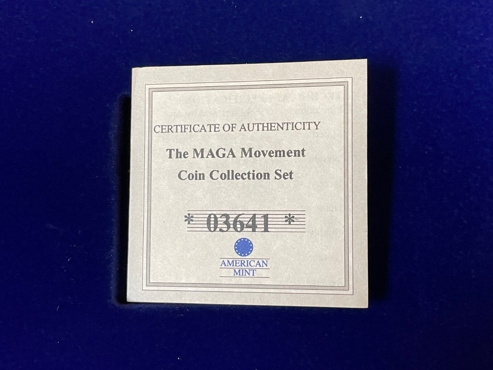 American Mint 2021 The MAGA Movement Donald Trump 24-Piece Coin ...