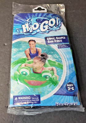 Water Inflatable Frog Swim Ring Bestway H2O Go Beach Pool Float New | eBay