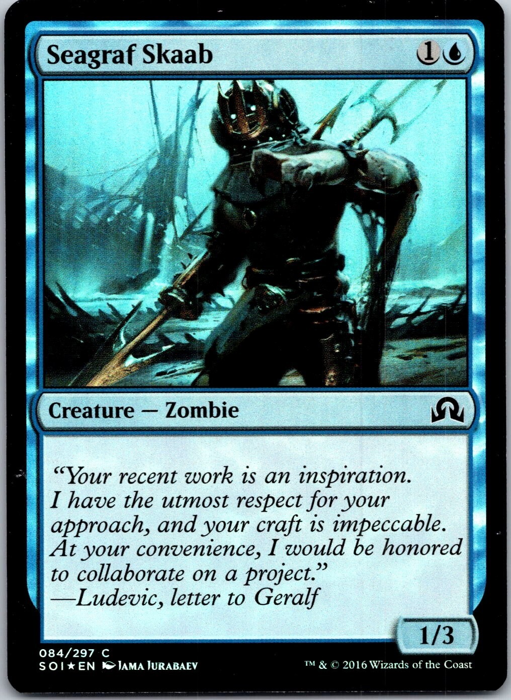 Magic the Gathering Foil Seagraf Skaab Shadows over Innistrad MTG Free ...