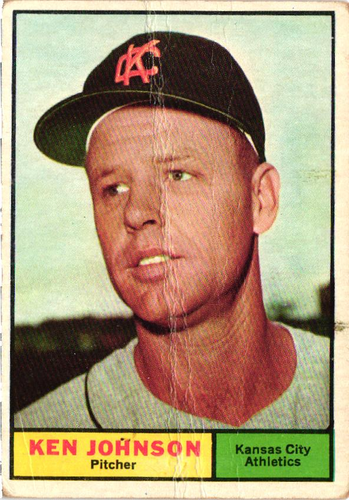 1961 Topps - #24 Ken Johnson - Athletics | eBay