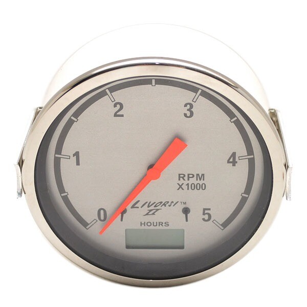 Livorsi II Oversized 5000 RPM Gas /diesel Boat Tachometer W/ Hour Meter ...