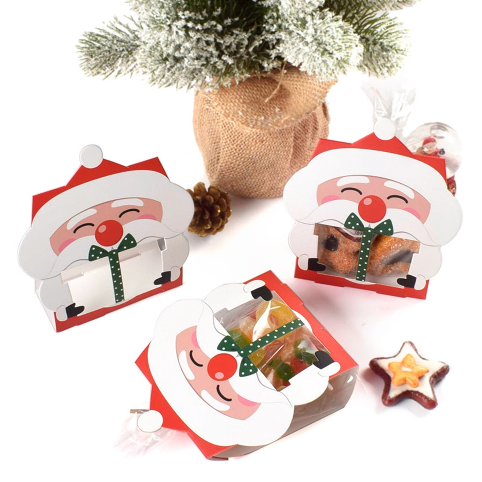 8pcs Cookie Bag Easy to Use Eco-friendly Foldable Christmas Goodies ...