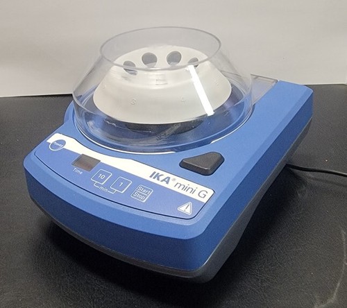 IKA Mini G Centrifuge, WORKING, 6000 RPM, Digital Timer, Fast Start ...