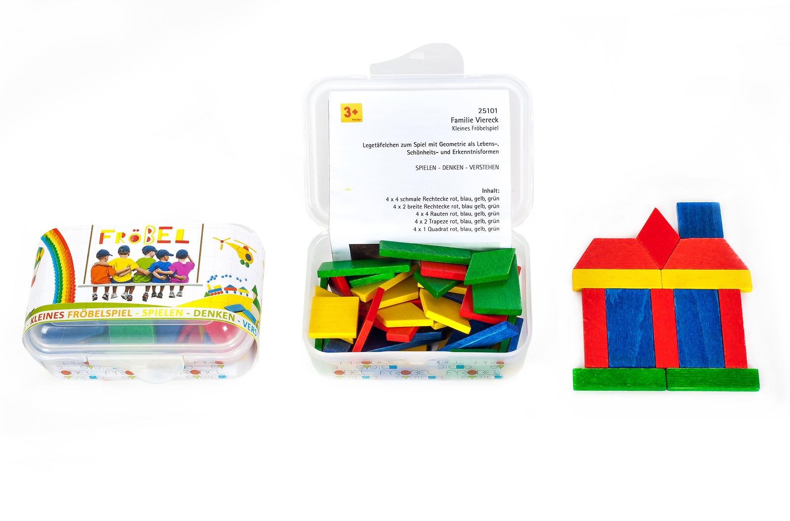 Wooden Toy Puzzle Family Square 52 Pieces LxWxH 125x90x58mm NEW Wood ...