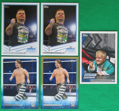 5 Hornswoggle Wrestling Cards WWE Super Rare 2/10 Bronze Parallel | eBay