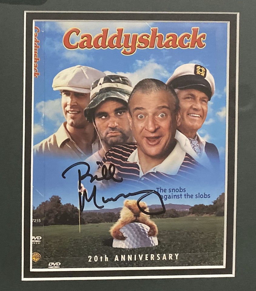 Caddyshack Autographed Display Bill Murray Signed Chevy Chase Rodney ...