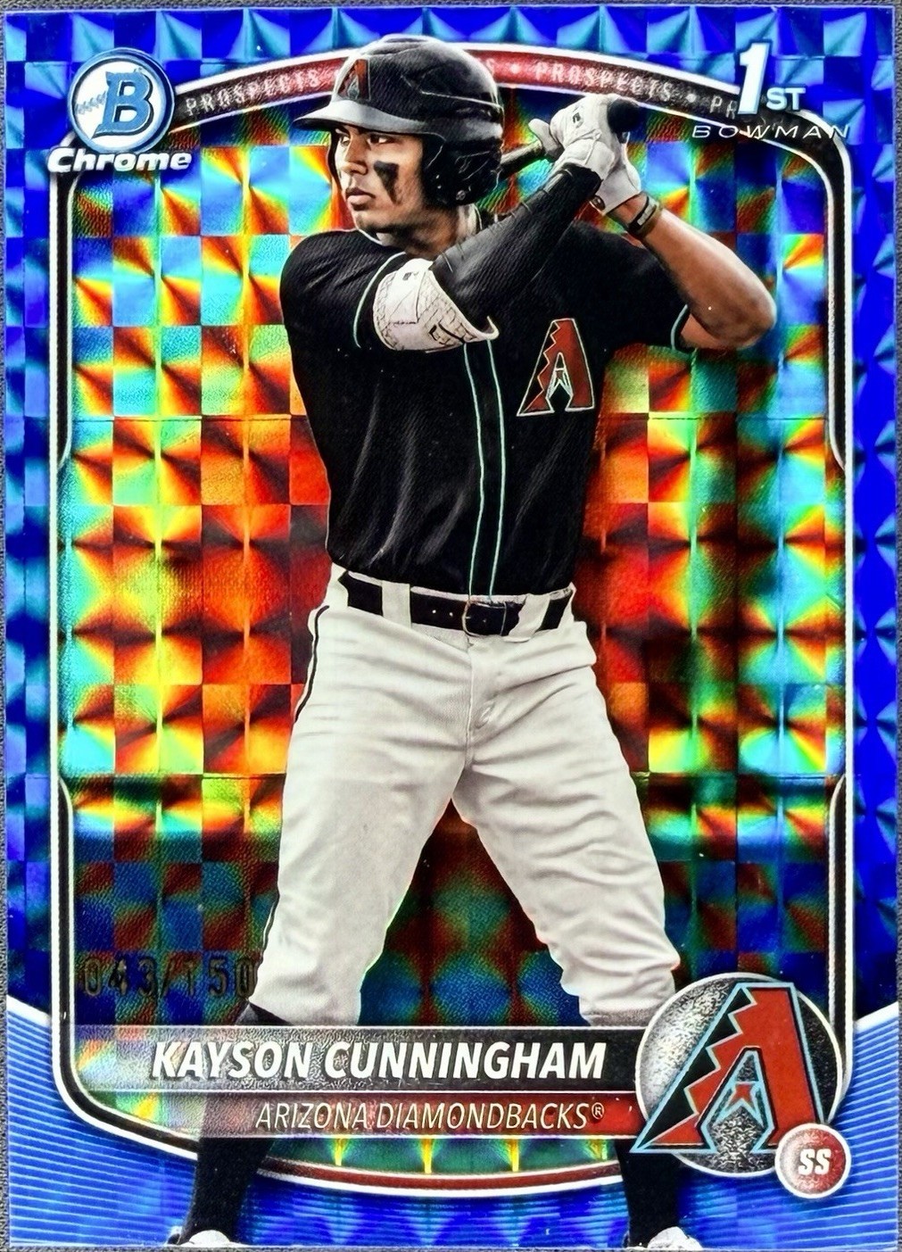 2025 Bowman Draft - Chrome Kayson Cunningham #BDC-84 Blue Geometric ...