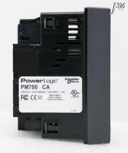 37238 SCHNEIDER ELECTRIC POWER METER, POWERLOGIC, 700 SERIES (PARTS ...