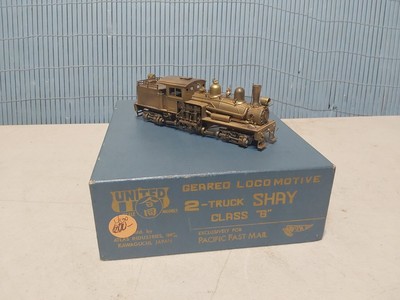 United Models HO Scale BRASS 2-Truck Shay Class "B" Geared Locomotive ...
