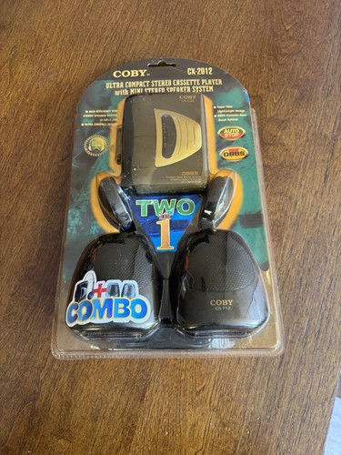 Coby CX-2012 Cassette Tape Player w/ Mini Stereo Speaker System NOS | eBay