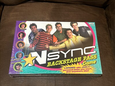 NSYNC Backstage Pass Board Game Patch Co 2000 Justin Timberlake New ...