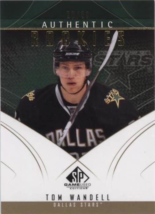 2009-10 SP Game Used Edition - Authentic Rookies Tom Wandell #108 Gold ...
