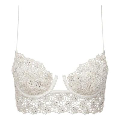 For Love & Lemons x Victoria's Secret Twinkle Rose Bustier S-DD *White ...