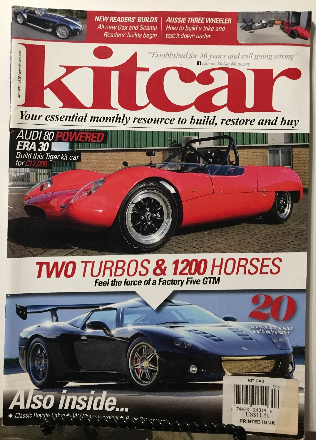 Kitcar Audi Two Turbos 1200 Horses Tiger Kit Car April 2015 FREE ...