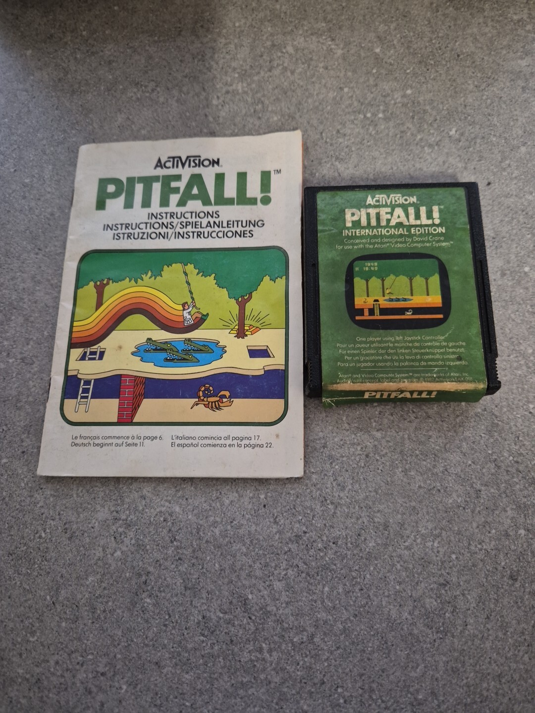 Pitfall INTERNATIONAL EDITION mit Beschreibung Atari 2600 Spiel 100% Ok | eBay