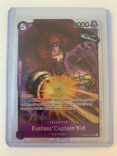 Eustass Captain Kid OP05-074 SR Awakening of the New Era One Piece TCG ...
