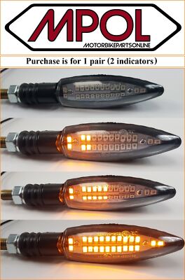 Front Candle Arch LED Sequential Indicators For KTM SX-F 125 1992-2017 ...