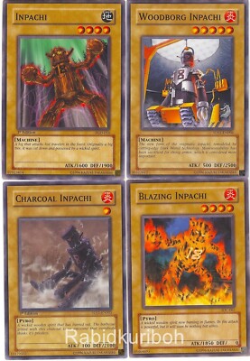 Yugioh Inpachi + Blazing + Charcoal + Woodborg - 4 Card Set | eBay