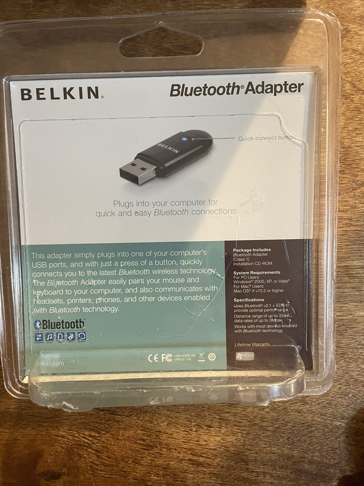 Belkin Wireless Bluetooth USB Dongle Adapter - 330 ft New | eBay