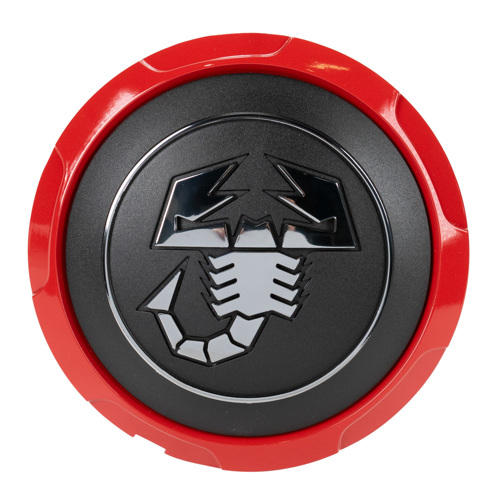 Original Fiat Nabendeckel Felgendeckel Grau Rot Fiat 500 Abarth ab 2016 ...