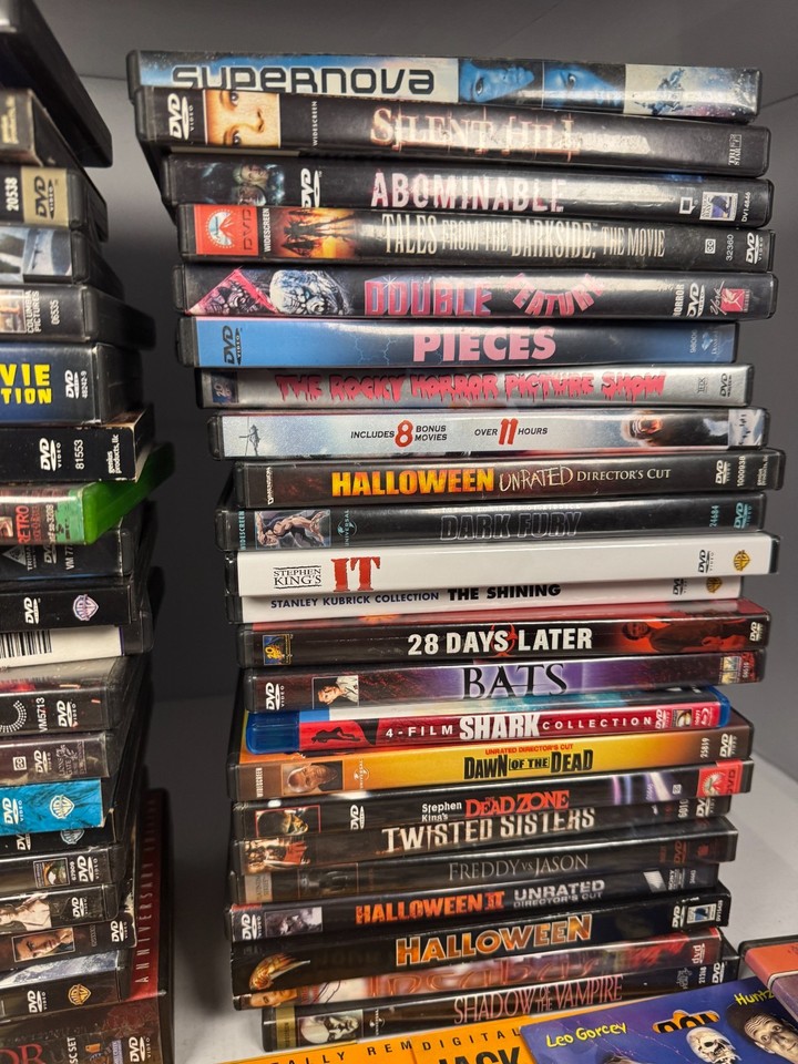 65- DVD Lot Horror DVDs over a 100 horror movies | eBay