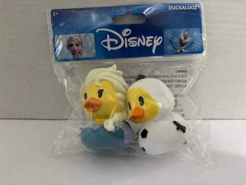 Disney Duckalooz ELSA and OLAF Rubber Ducks Jeep Ducks Bathtime NEW IN ...