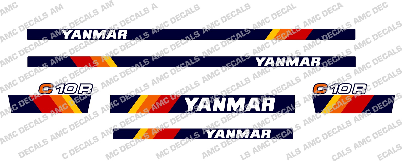 YANMAR C10R TRACKED DUMPER DECAL STICKER SET | eBay